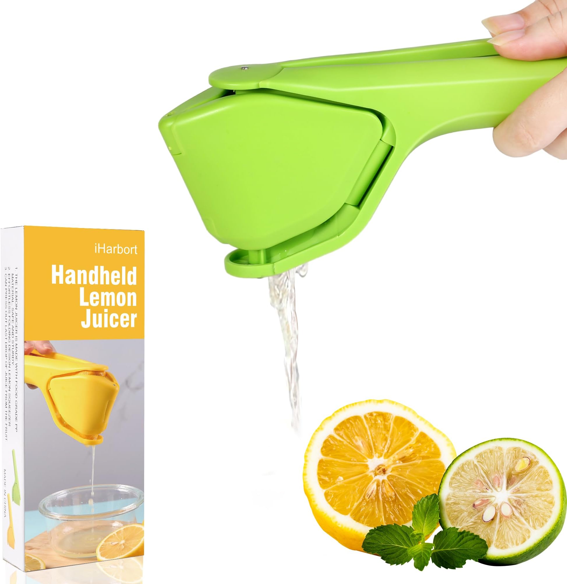 Amazon.com: iHarbort Lemon Squeezer, Manual Lime Juicer Squeezer, Effortless Hand Citrus Press ...