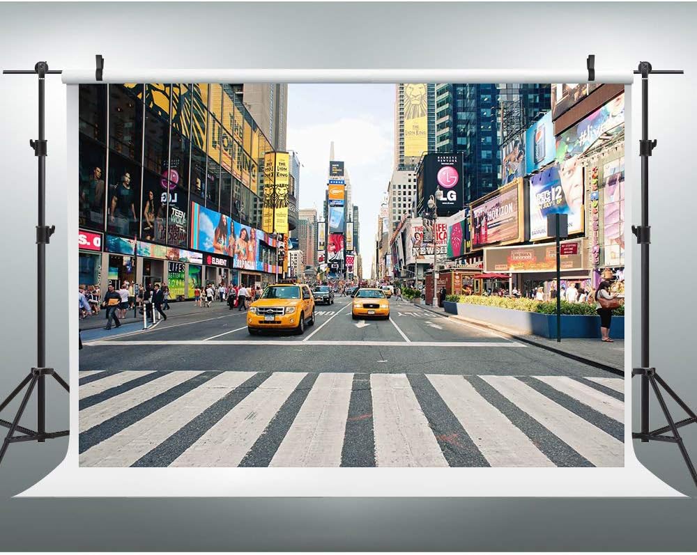Amazon.com : CORFOTO 7x5ft Fabric Manhattan City Street Backdrop for ...