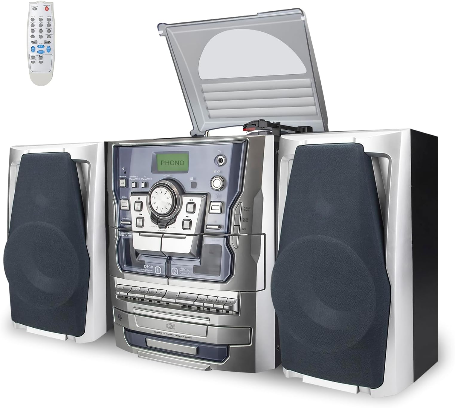 Amazon.com: Sharp CD-BHS1050 350W 5-Disc Mini Shelf Speaker/Subwoofer ...