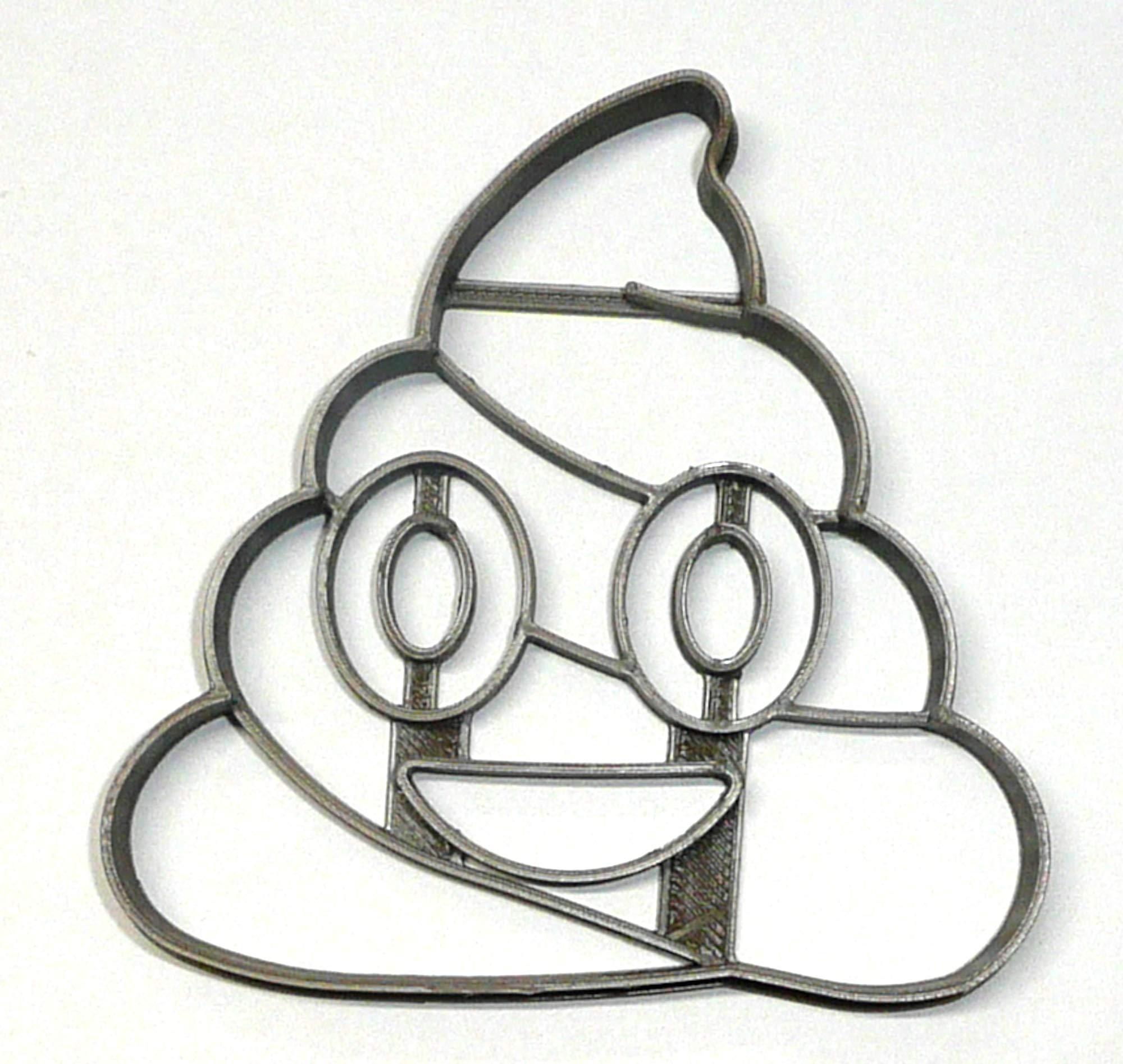 Amazon.com: POO SWIRL POOP PILE SMILING CARTOON MESSAGE COOKIE CUTTER ...