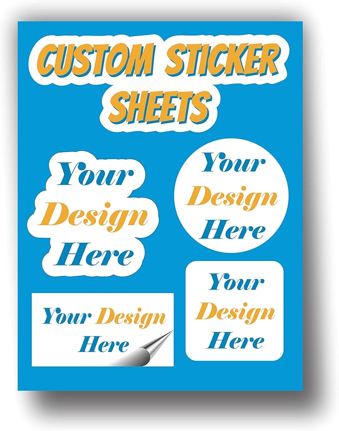 Amazon.com: VulgrCo Design Your Own Personalized Custom Stickers Label ...