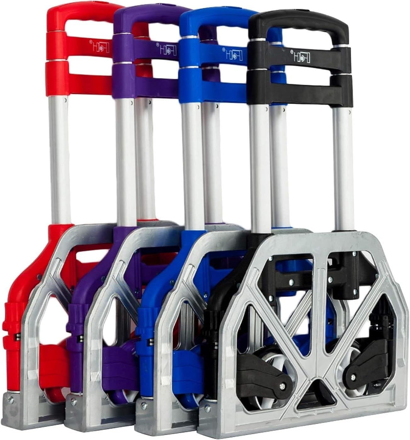 Folding Hand Truck Aluminum Portable Folding Hand Cart 165lbs Capacity ...