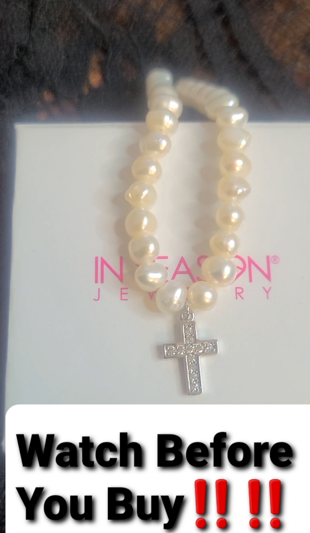Watch Honest Review Sterling Silver Cultured Pearls Bracelet on Amazon Live