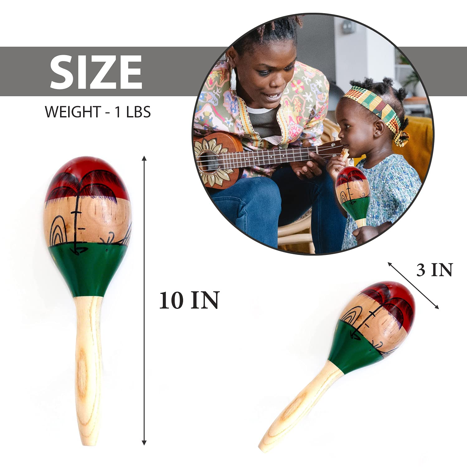 Snapklik.com : 2Pcs Professional Maracas Musical Instruments - Mexican ...