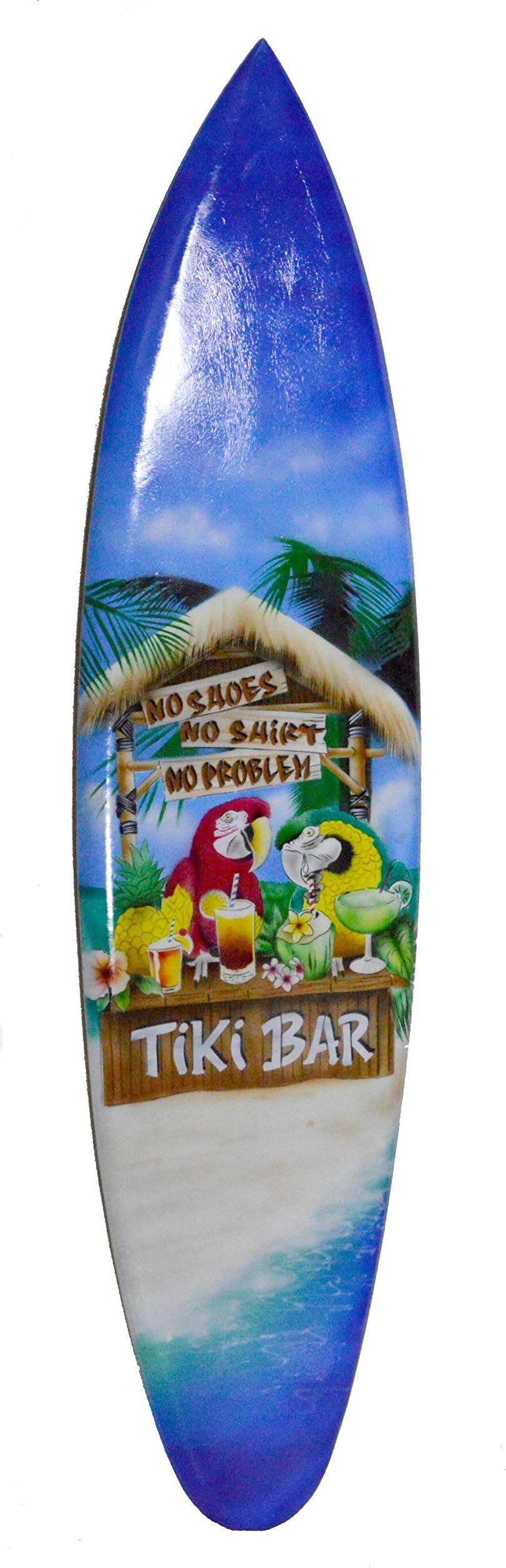Amazon.com: Extra Large 6 Foot Corona Parrots On the Beach Surfboard ...