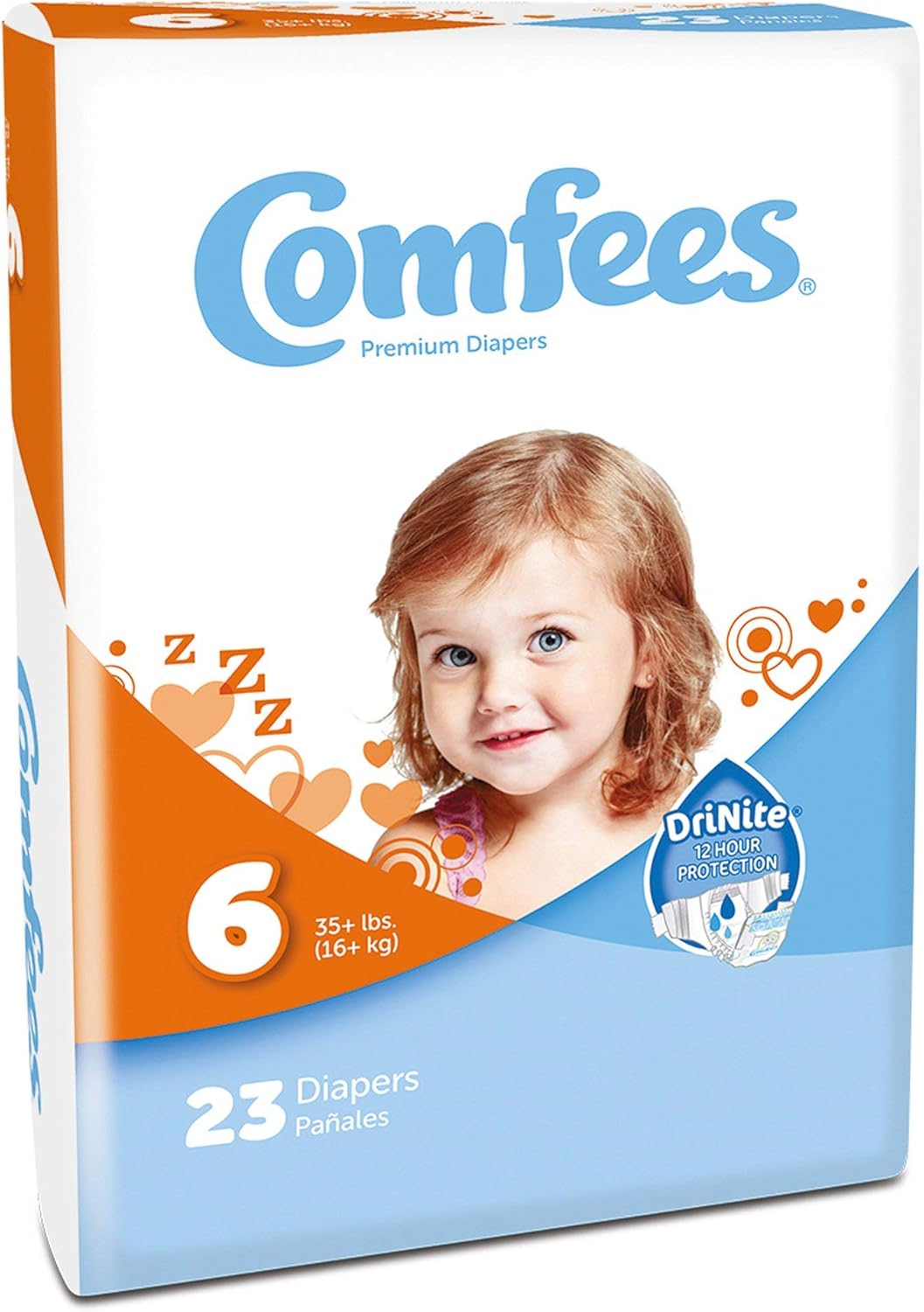 Comfees Diapers Size 6, Disposable Baby Diapers, 23 Count, Economy Pack ...