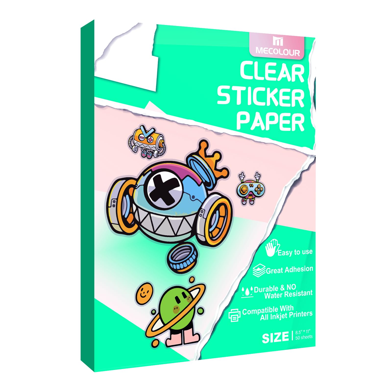Snapklik.com : Sticker Paper Clear Printable Vinyl For Inkjet Printer ...