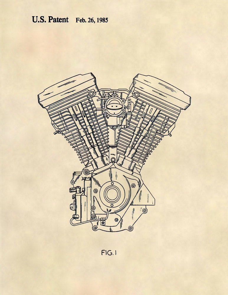 Harley Davidson Engine Drawings