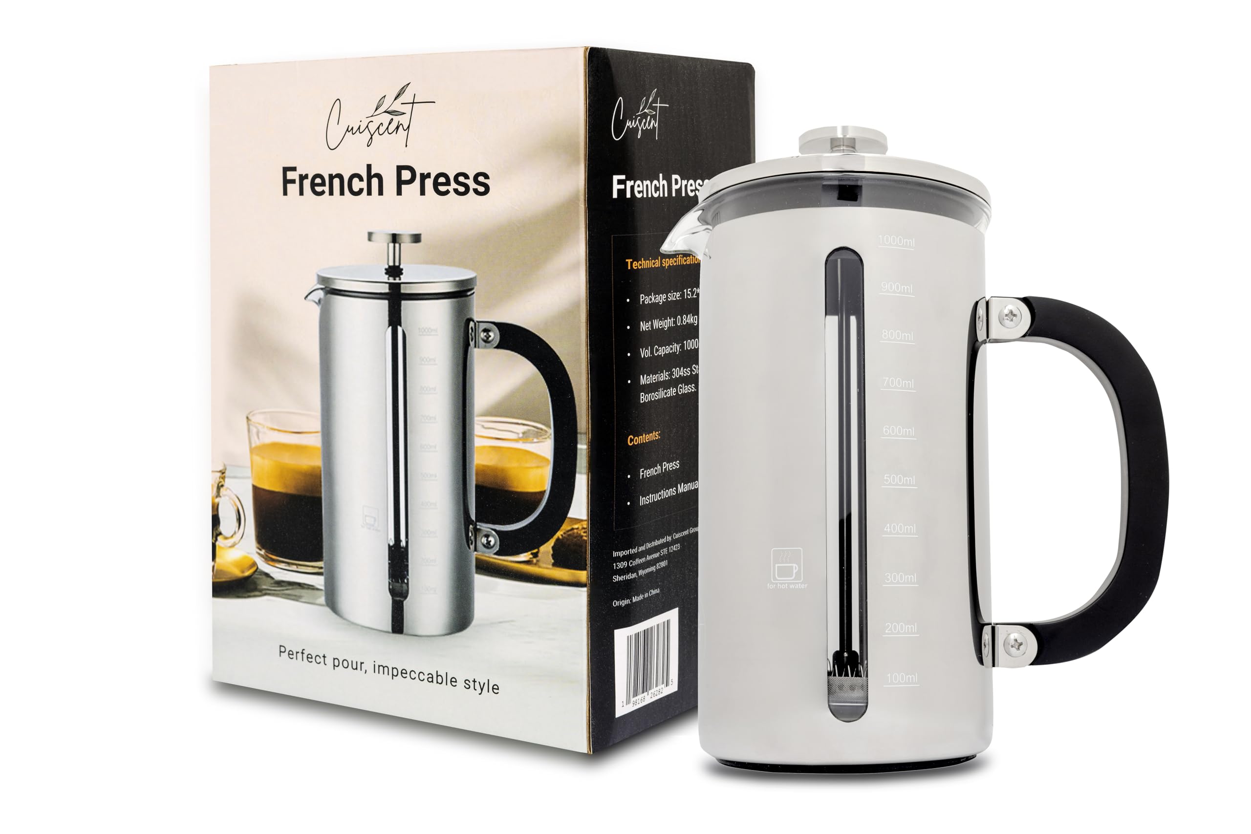 Amazon.com: High Borosilicate Glass French Press with 304 Stainless ...