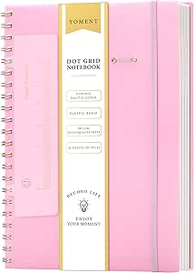 Amazon.com : Yoment Bullet Dotted Journal Spiral Notebook 8.5 x 11 A4 ...