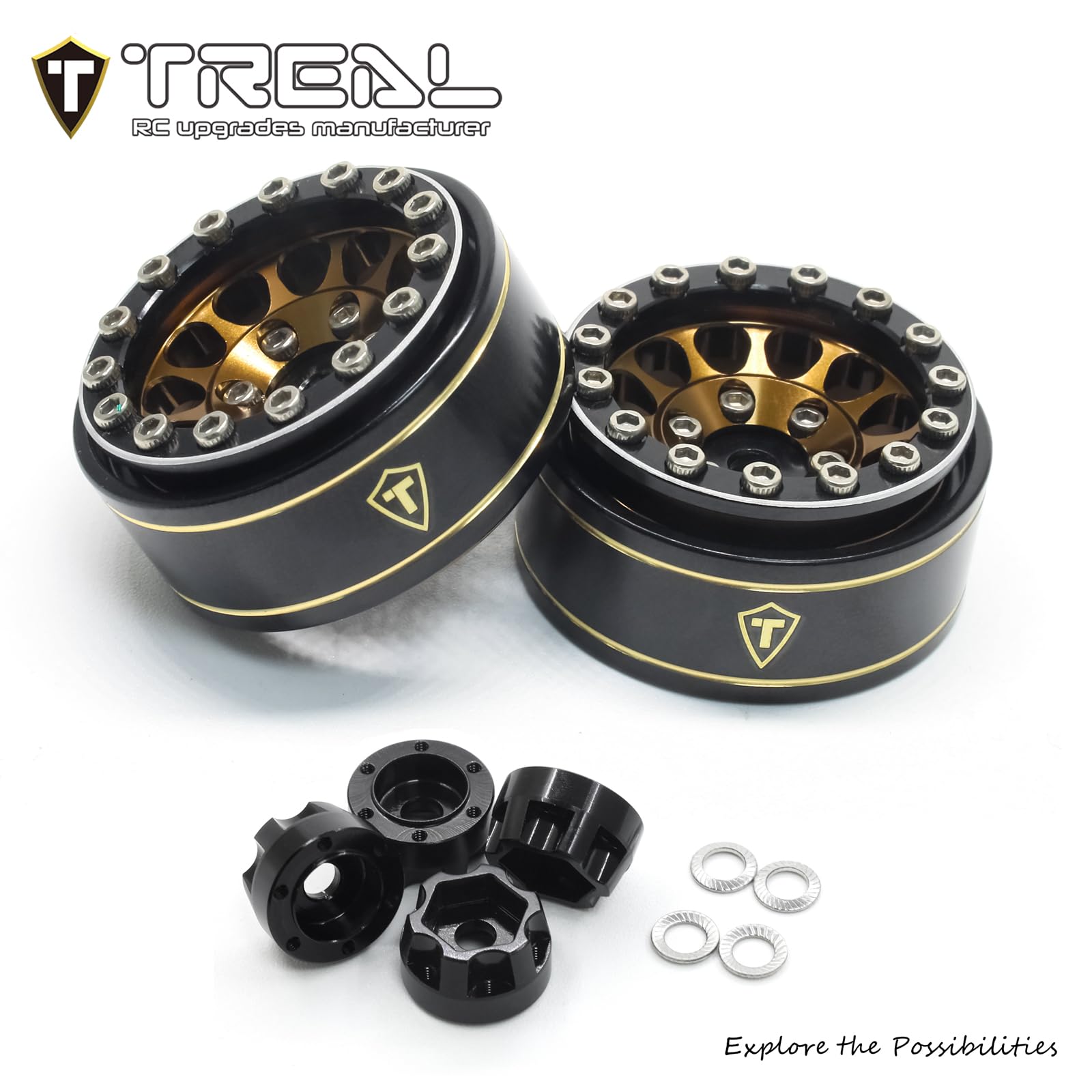 Snapklik.com : TREAL 1.0 Beadlock Wheels 12 Spokes Classic Rims