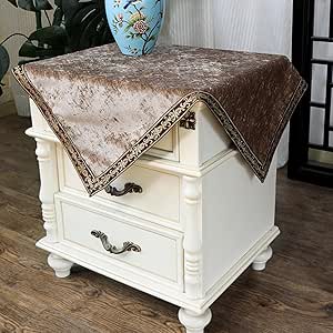Amazon.com: Utobanh Bedside Tablecloth Side Table Cover End Table Home ...
