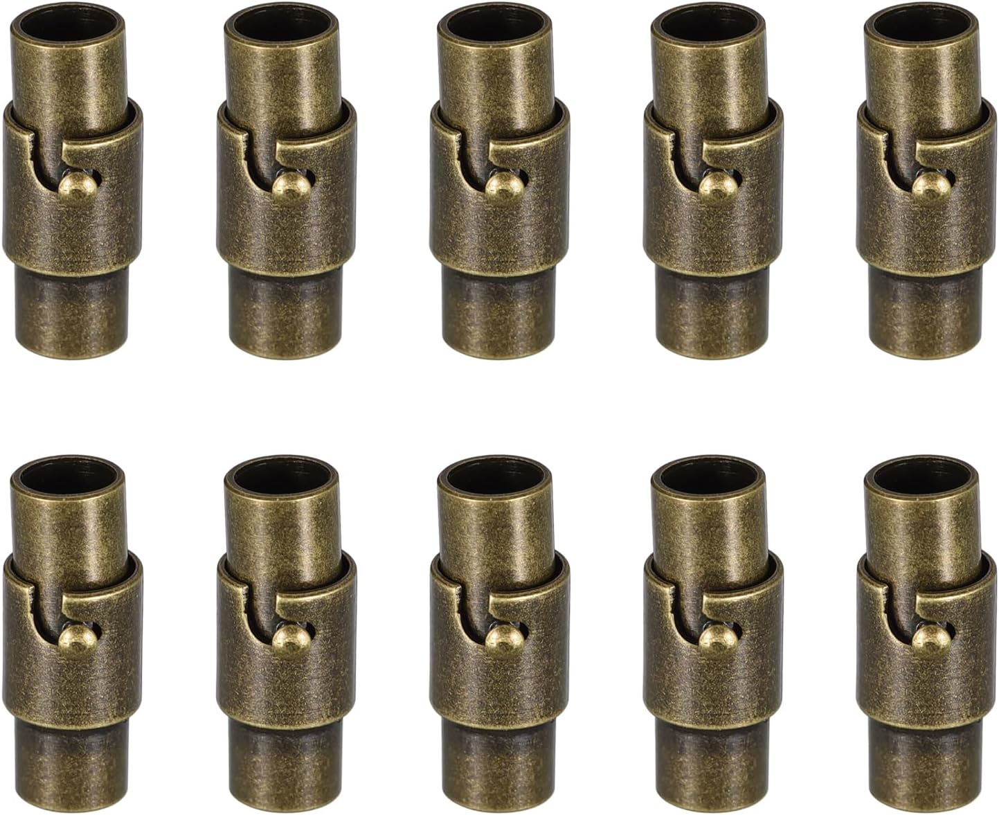 Amazon.com: Uxcell Leather Cord End Clasp, 10Pcs 4mm Hole Clasps, End ...
