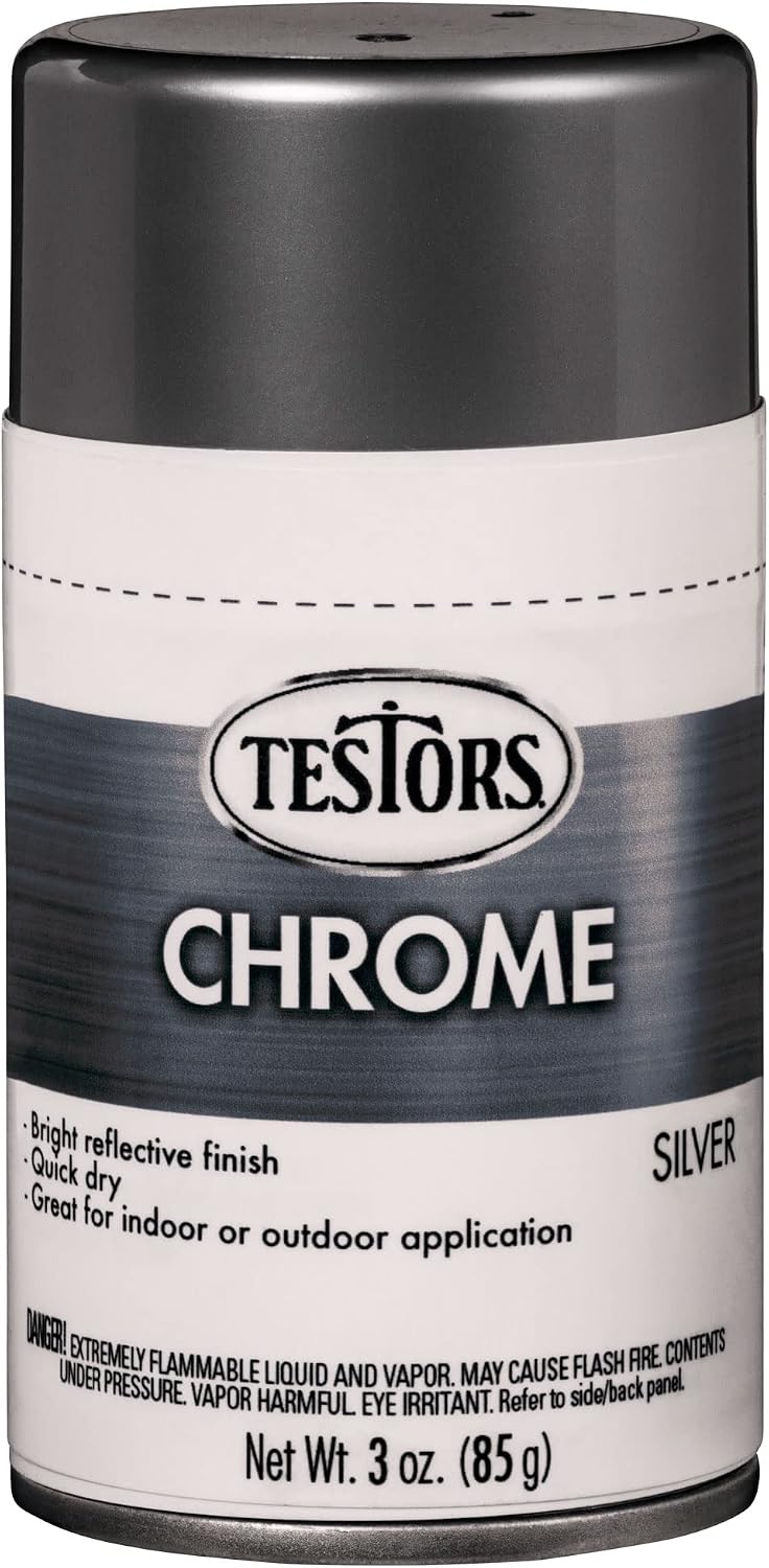 Testor Corp. Chrome Silver Auto Enamel Spray Paint 0.5 Liters - Amazon.com