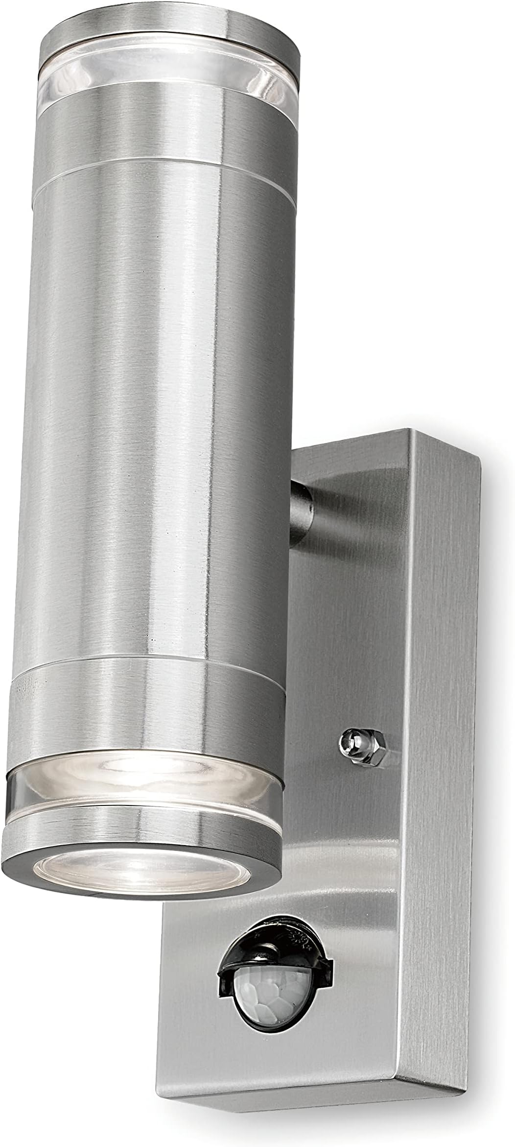 4lite Marinus Outdoor Rust Free GU10 Up/Down Wall Light with PIR Sensor ...