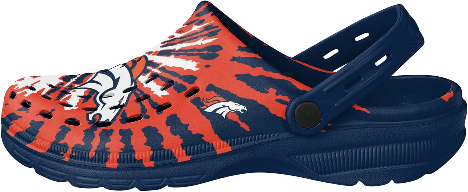 FOCO Men's NFL Team Logo Tie-dye Garden Water Sandals Shoes Slipper ...