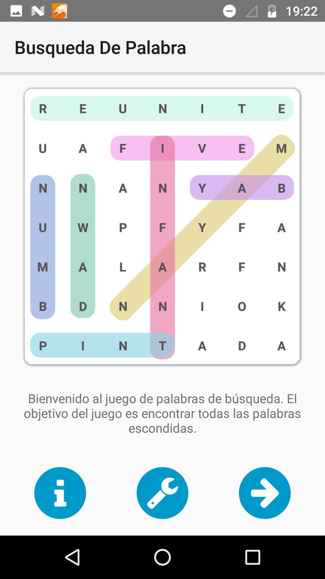Aplicación Palabras Cruzadas en Español en Amazon Appstore