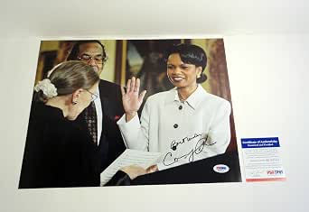 Condoleeza Rice Signed Autograph 11x14 Photo PSA/DNA COA at Amazon's ...