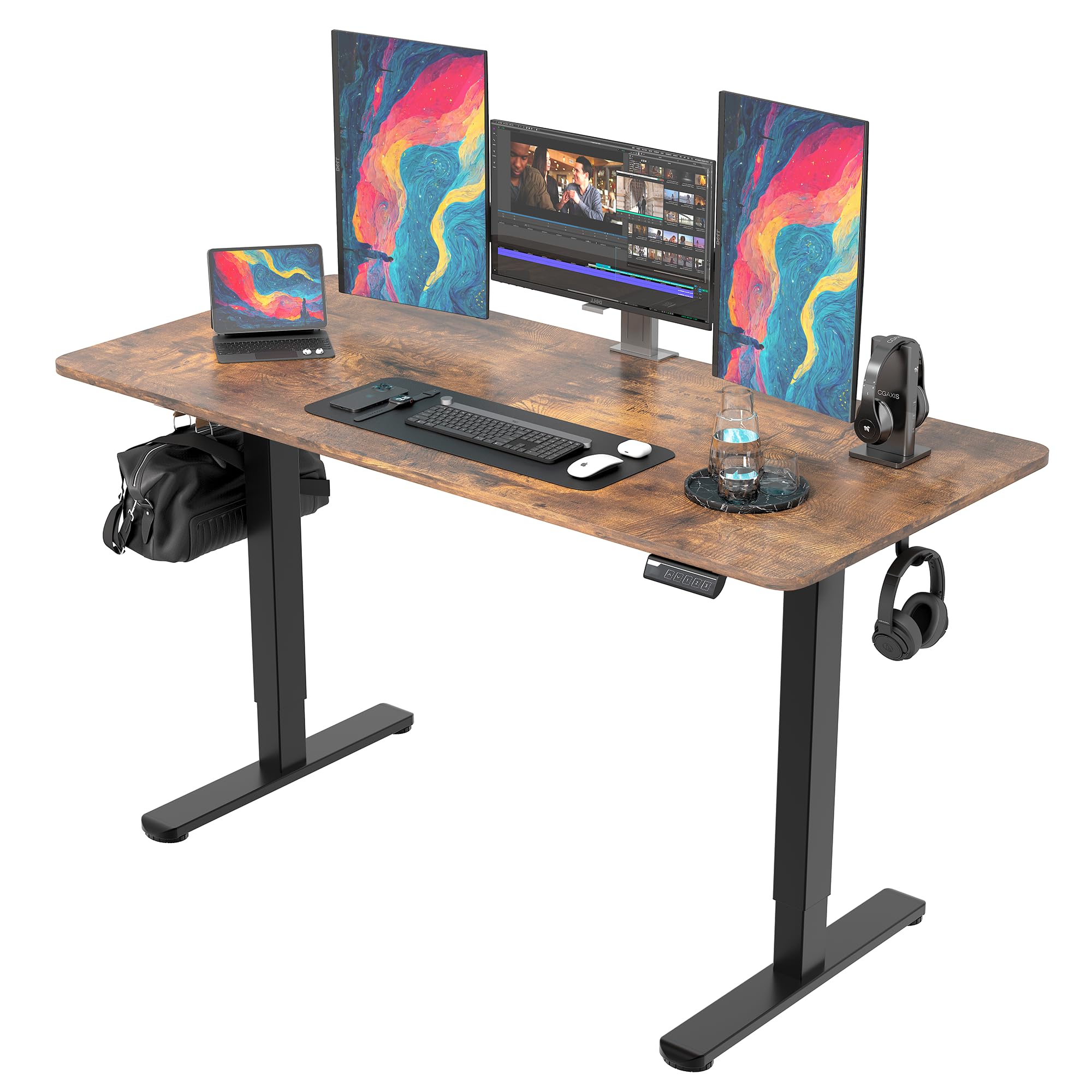 Monomi Electric Standing Desk, Height Adjustable Desk 55x 24 Inches ...