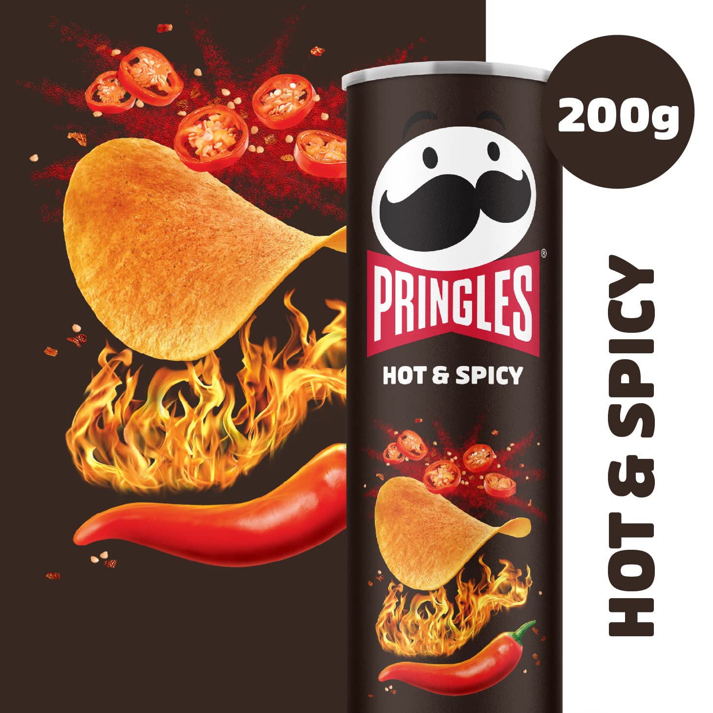 Pringles Hot & Spicy Crisps Can, 200g: Buy Online in INDIA at desertcart