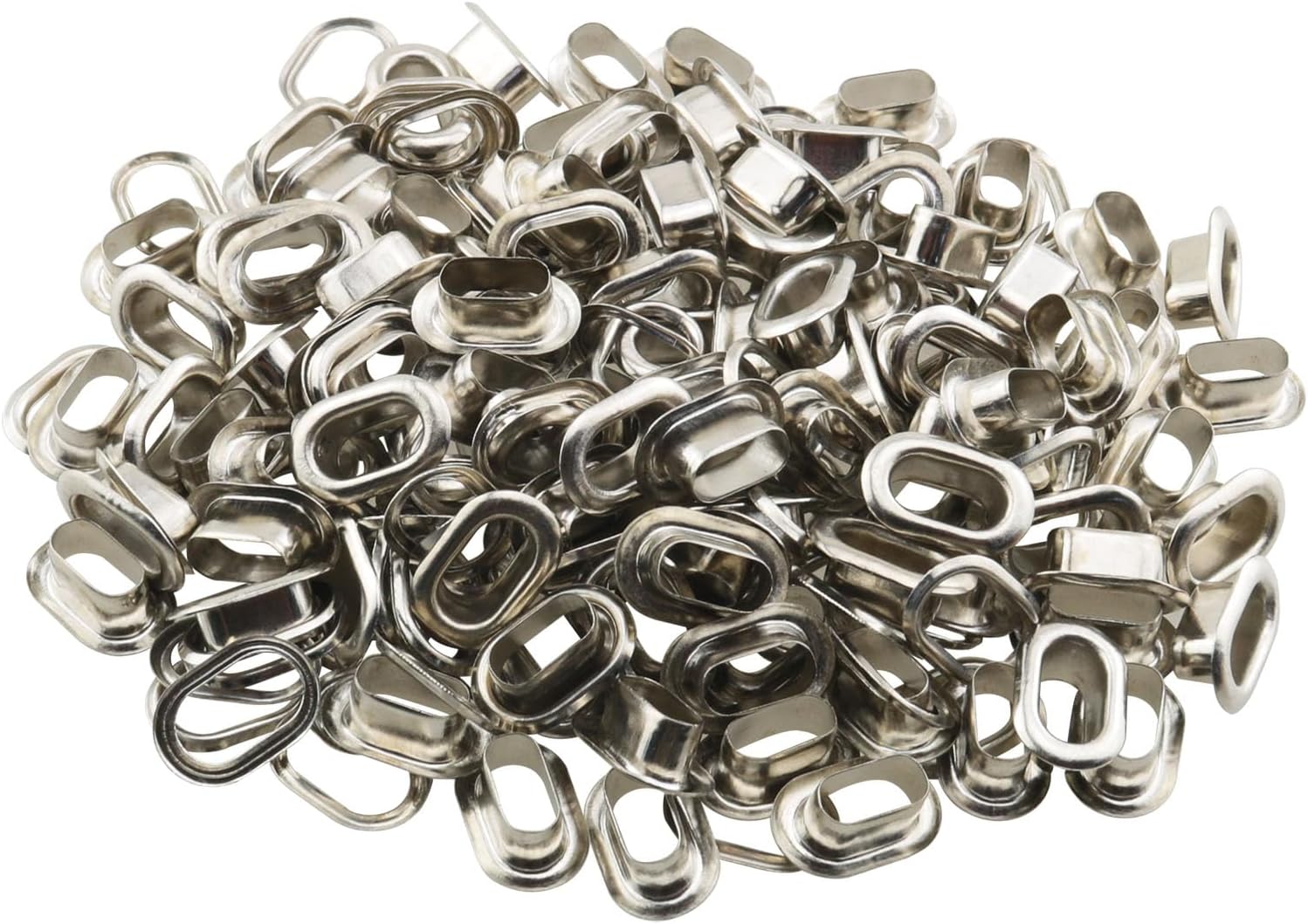 Amazon.com: DGZZI 100 Sets Oval Eyelets Inside Diameter Length 8mm Oval ...