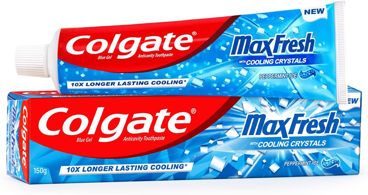 Amazon.com: Colgate MaxFresh Fluoride Toothpaste 6 oz, Twin Pack, Cool ...