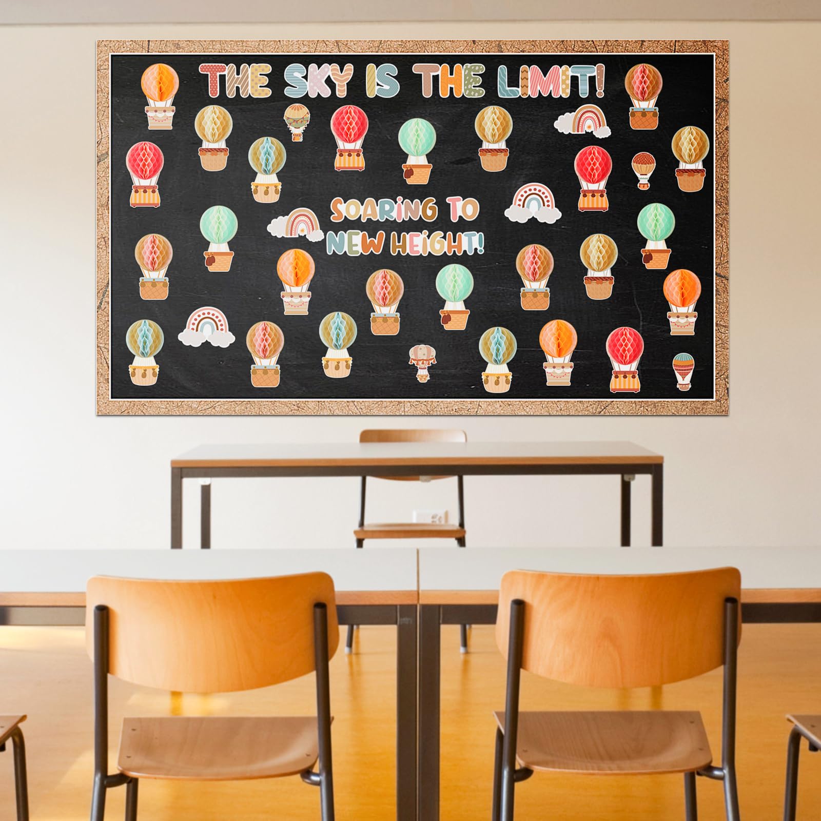 Snapklik.com : Crtiin 3D Hot Air Balloon Honeycomb Bulletin Board Set ...