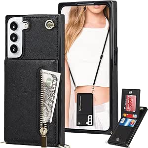 Amazon.com: Ephoou Crossbody Wallet Case for Samsung Galaxy S21+ Plus (Not S21) with Card Holder ...