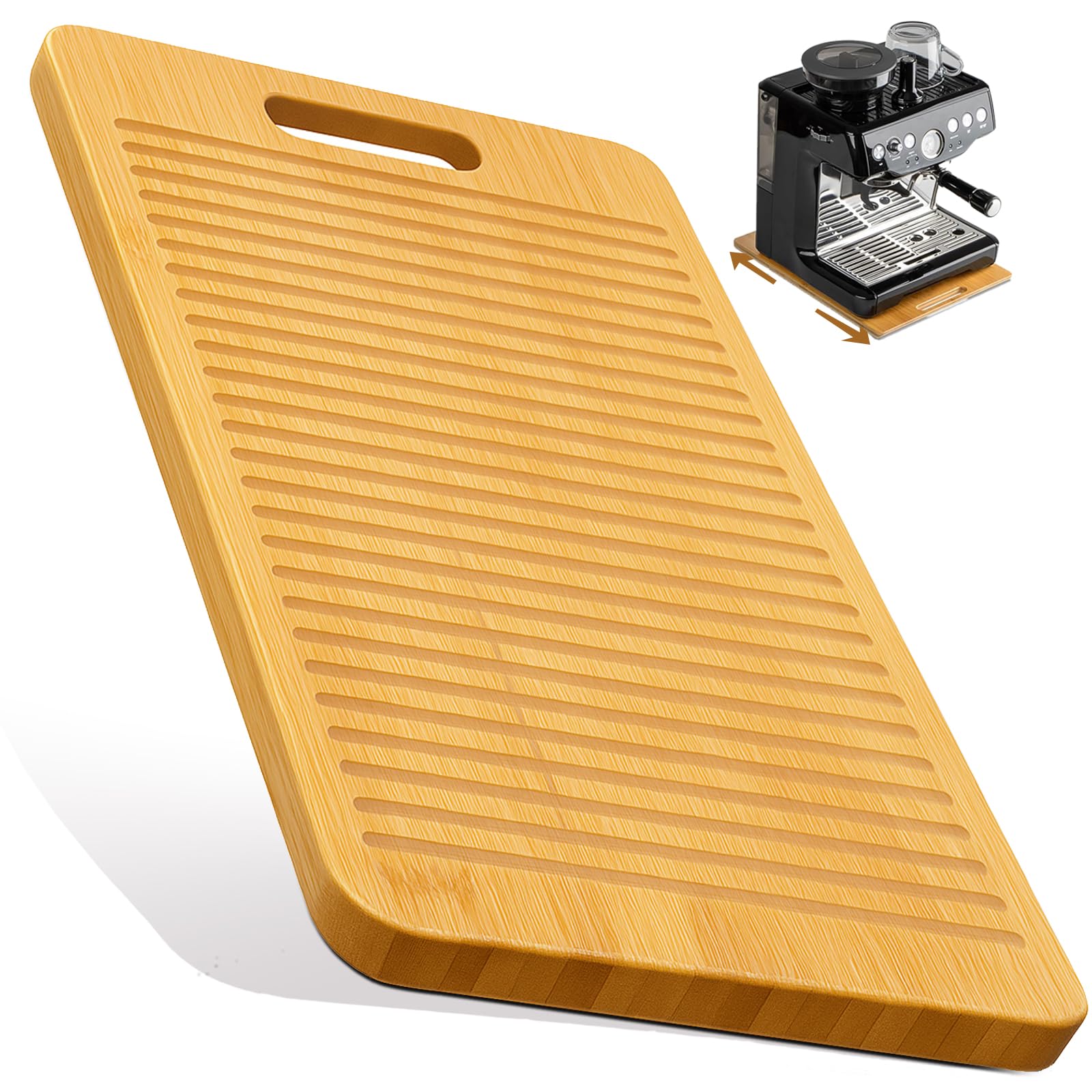 Snapklik.com : Bamboo Appliance Slider16"D X 13"W Sliding Tray For ...