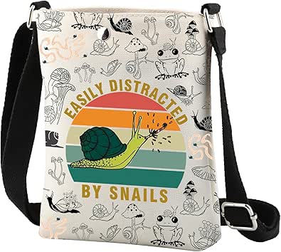 CMNIM Snails Crossbody Bag Snail Gifts for Women Cute Snail Crossbody ...
