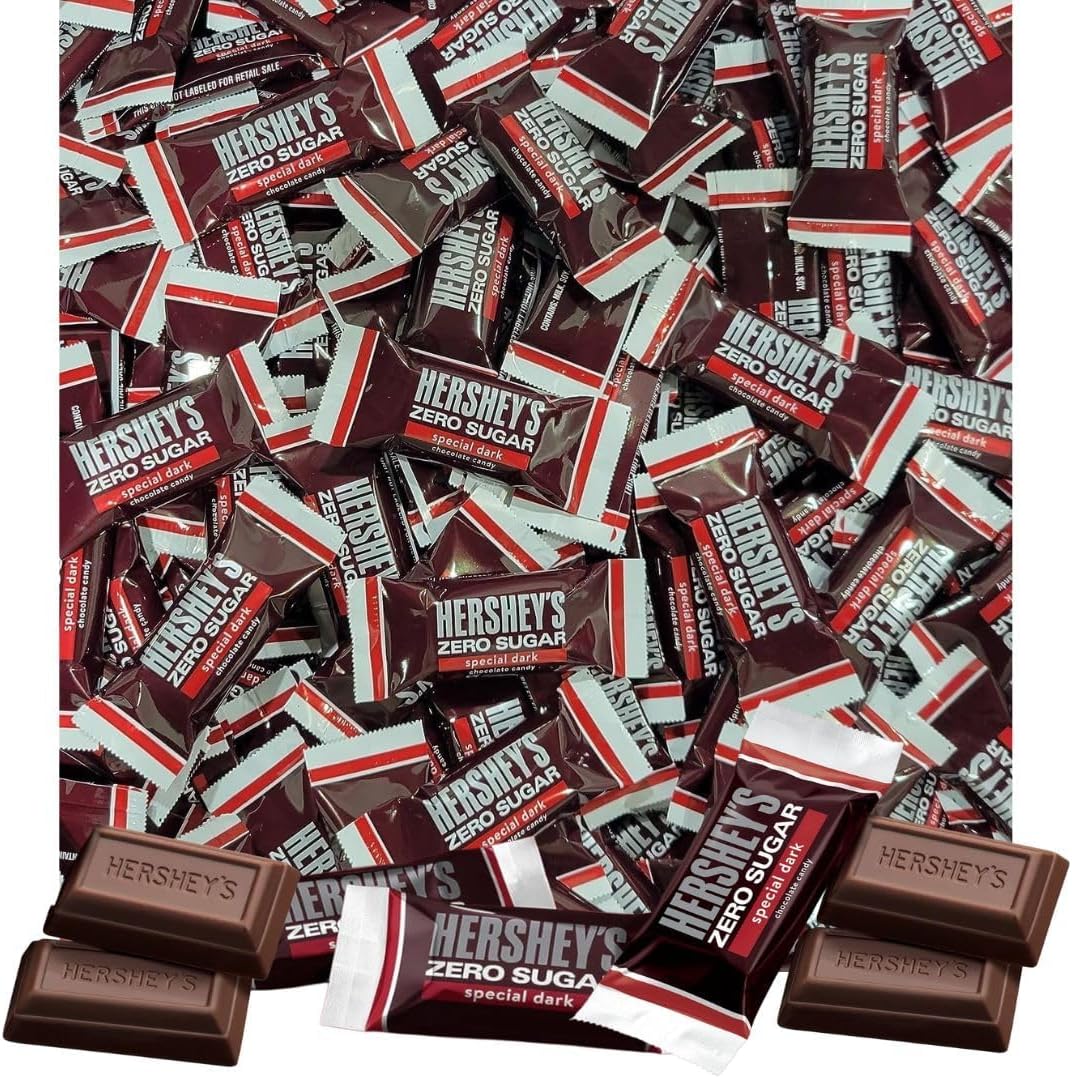 Amazon.com: Zero Sugar Dark Chocolate Candy Miniature Bars ...