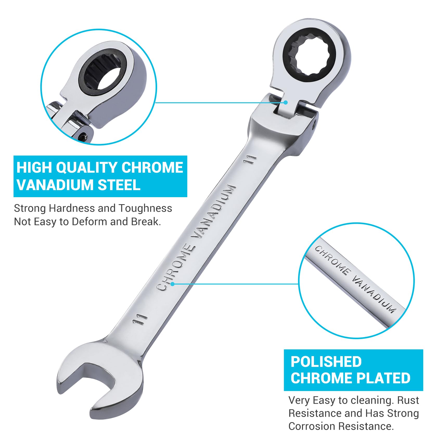 Snapklik.com : B4B BANG 4 BUCK 11mm Ratcheting Combination Wrench ...
