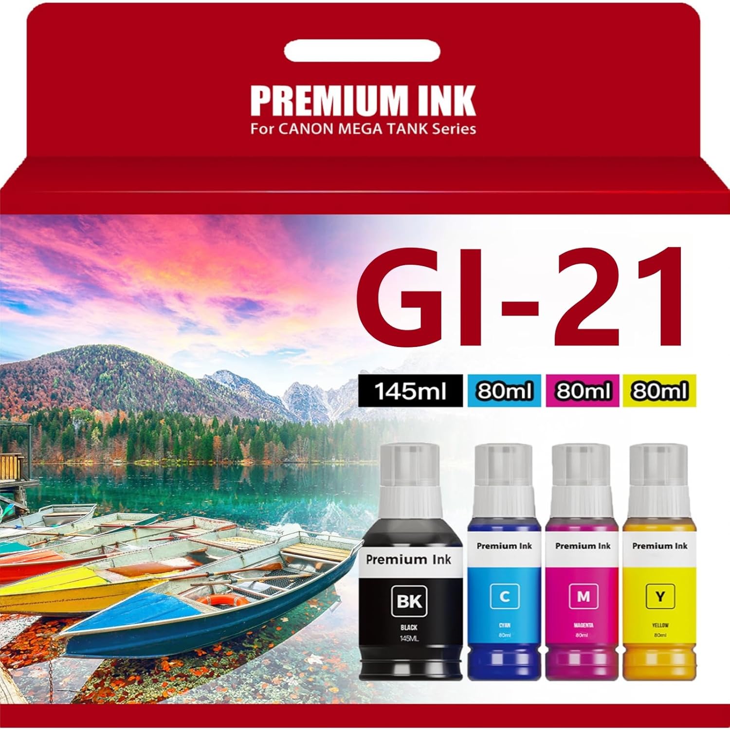 GI-21 Ink Refill Bottles Compatible Canon 21 Ink Refill Bottles Kit for ...