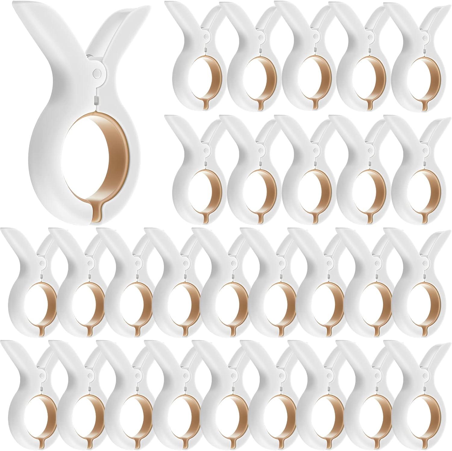 Amazon.com: 30 Pcs Beach Towel Clips for Beach Chairs Small Plastic ...