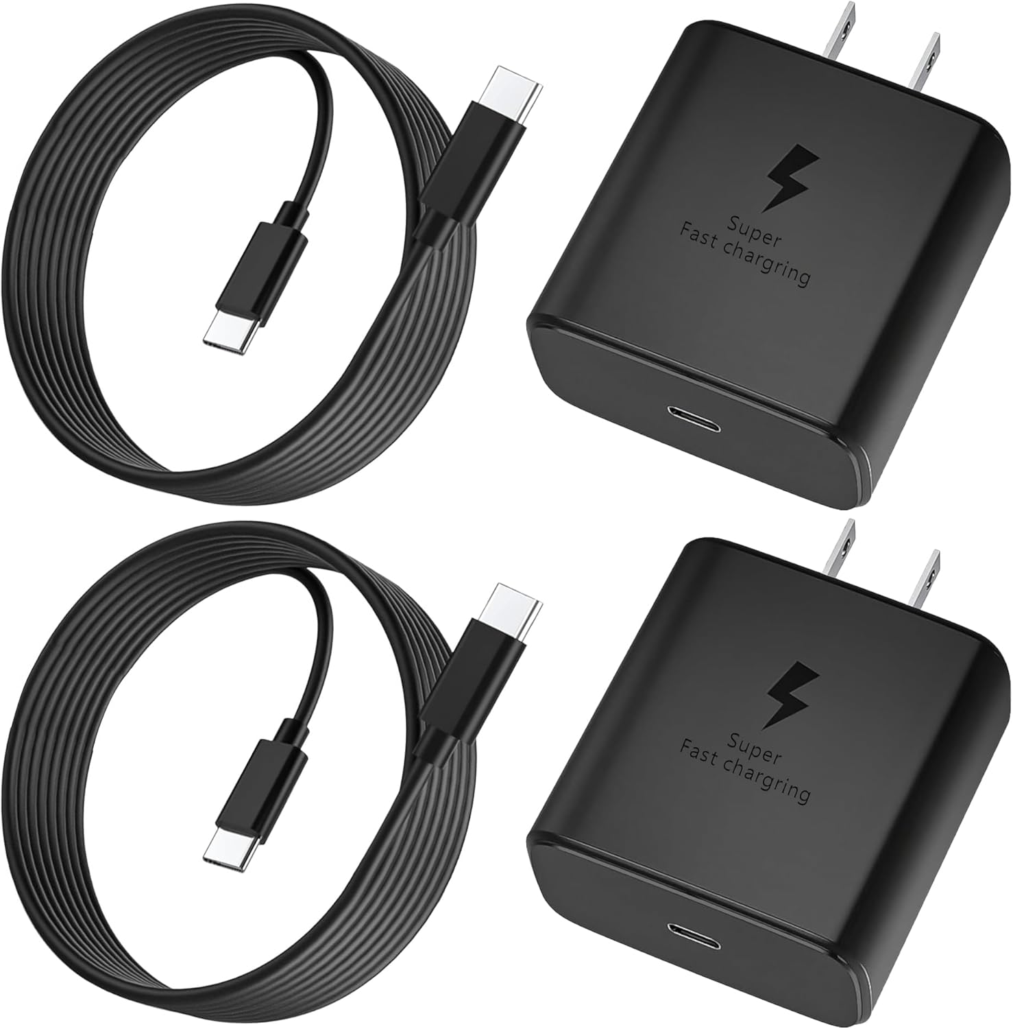 Amazon.com: HAIYUNWU 45W Super Fast Charger USB C, 2 Pack Android Phone ...