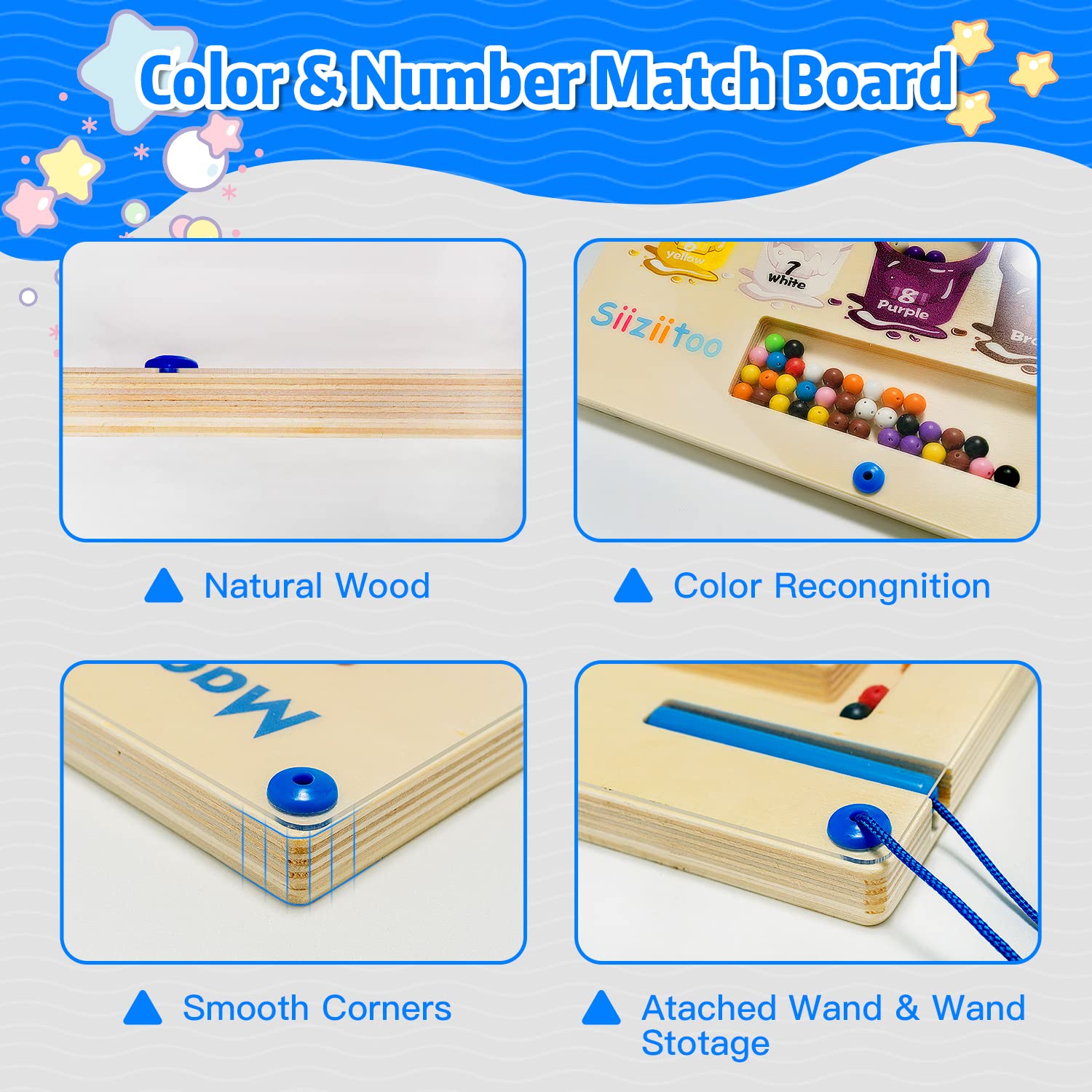 Snapklik.com : Magnetic Number Maze For Kids Ages 3-5 - Wooden Color ...