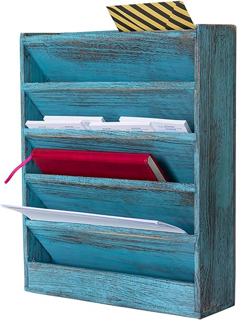Amazon.com: Comfify Rustic Wood Document Filing Organizer for Home or ...
