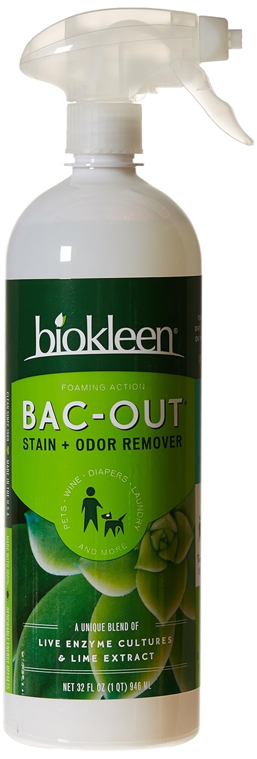 Amazon.com: Biokleen Bac Out Stain & Odor Elliminator Spray Bottle, 32 ...