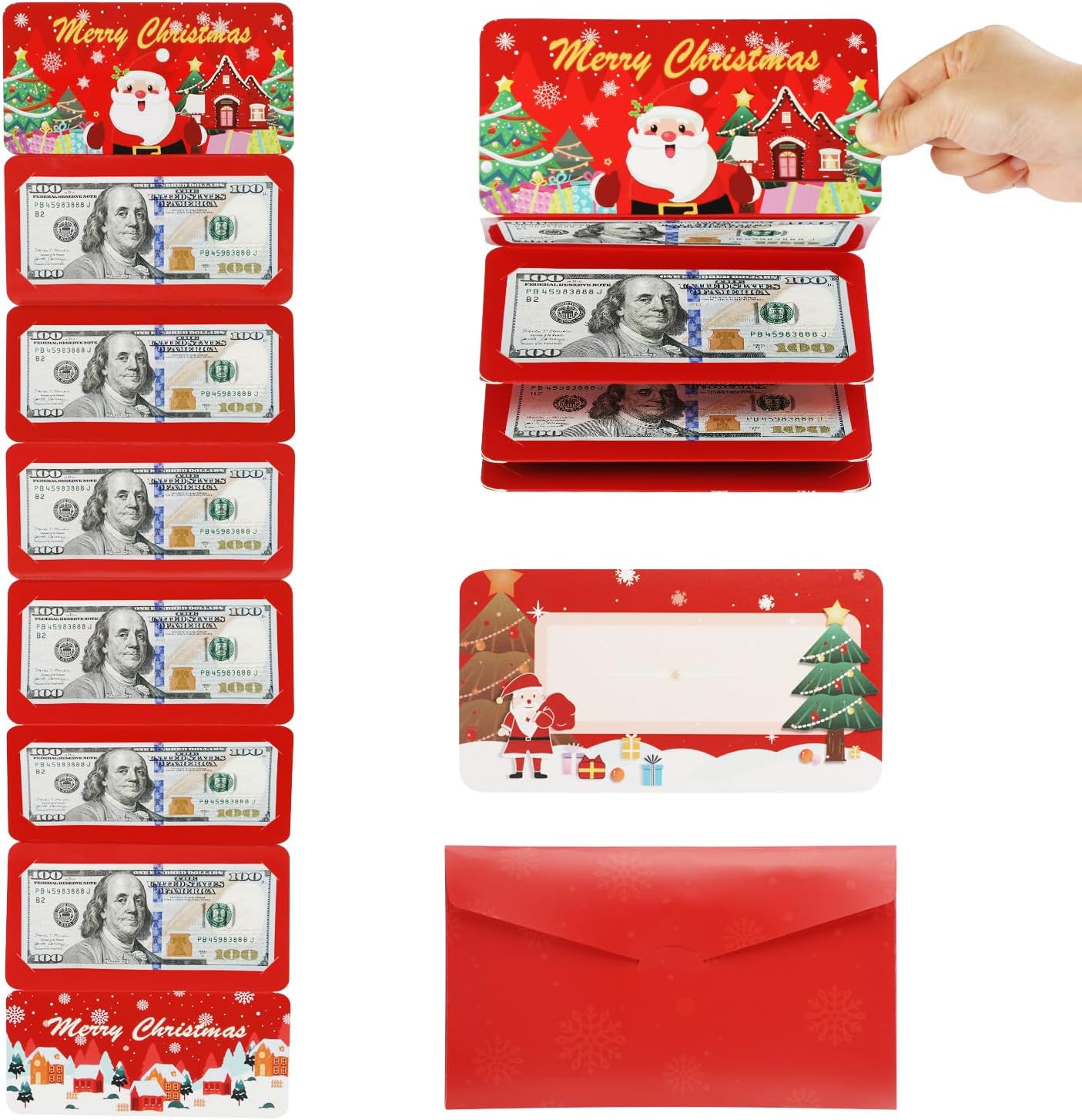 Amazon.com : Christmas Money Holders for Cash, Surprise Money Envelopes ...