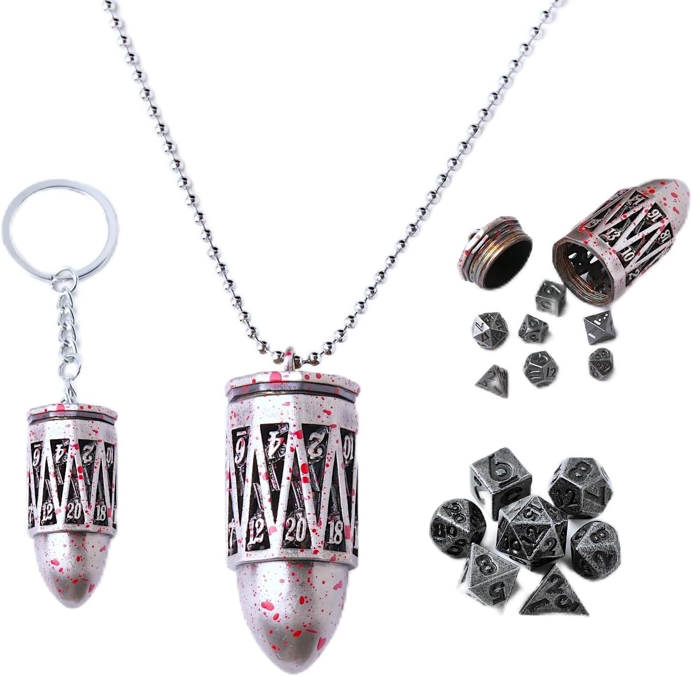 Amazon.com: Bullet Metal Mini DND Dice Set Dice Tiny Small Dice Set ...