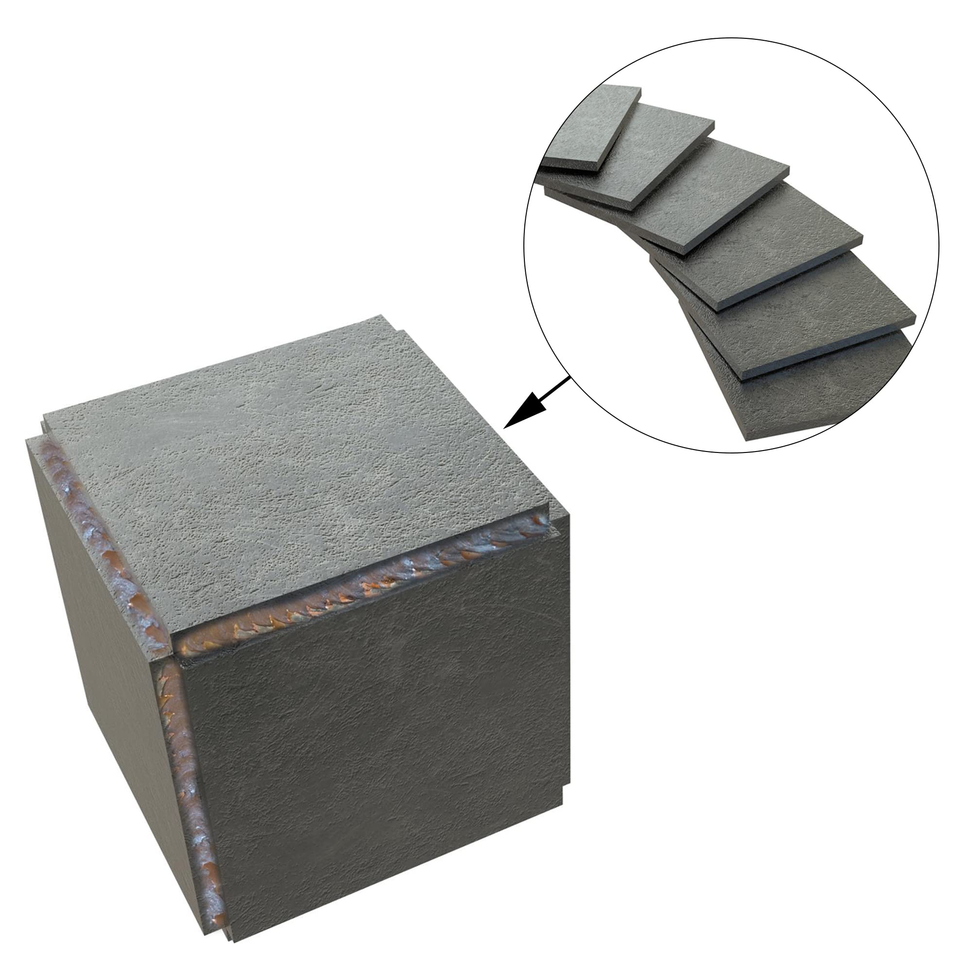 Snapklik.com : Welding Coupons, 22 Mild Steel Welding Kit, 11 Gauge ...