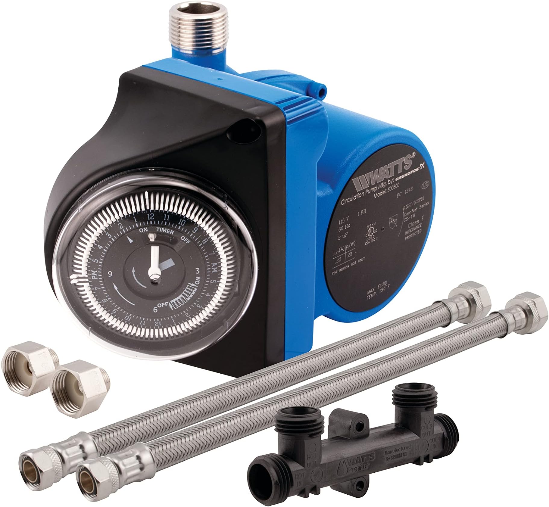 Laing LHB08100092 AutoCirc Recirculation Pump with Timer, 115 Volts ...