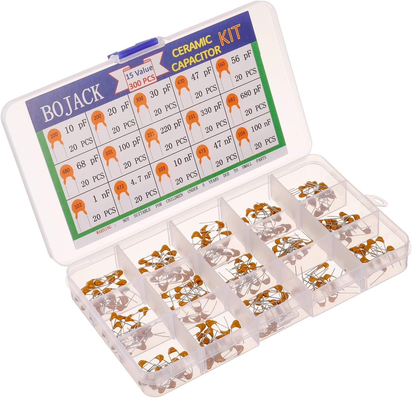 Amazon.com: Acxico 5Pcs 223p Duplex Radio Variable Capacitor 60pf/140pf ...