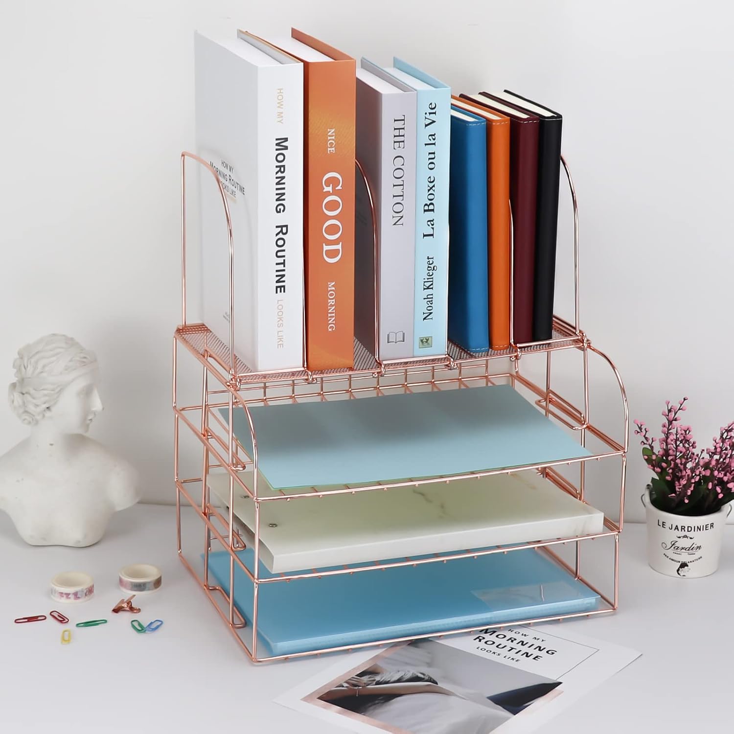 Buy MORIGEM Multifunctional Desktop Organizer for Home & Office, 3-Tier ...