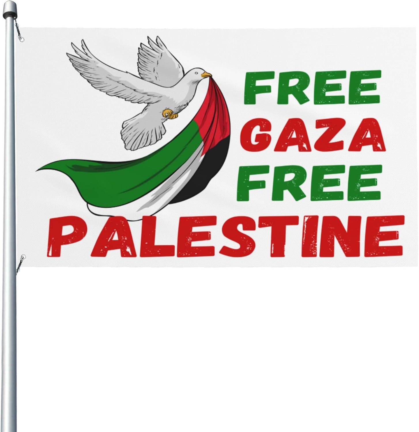 Amazon.com : Free Gaza Free Palestine flags Stand With Gaza Flag 3x5 Ft ...