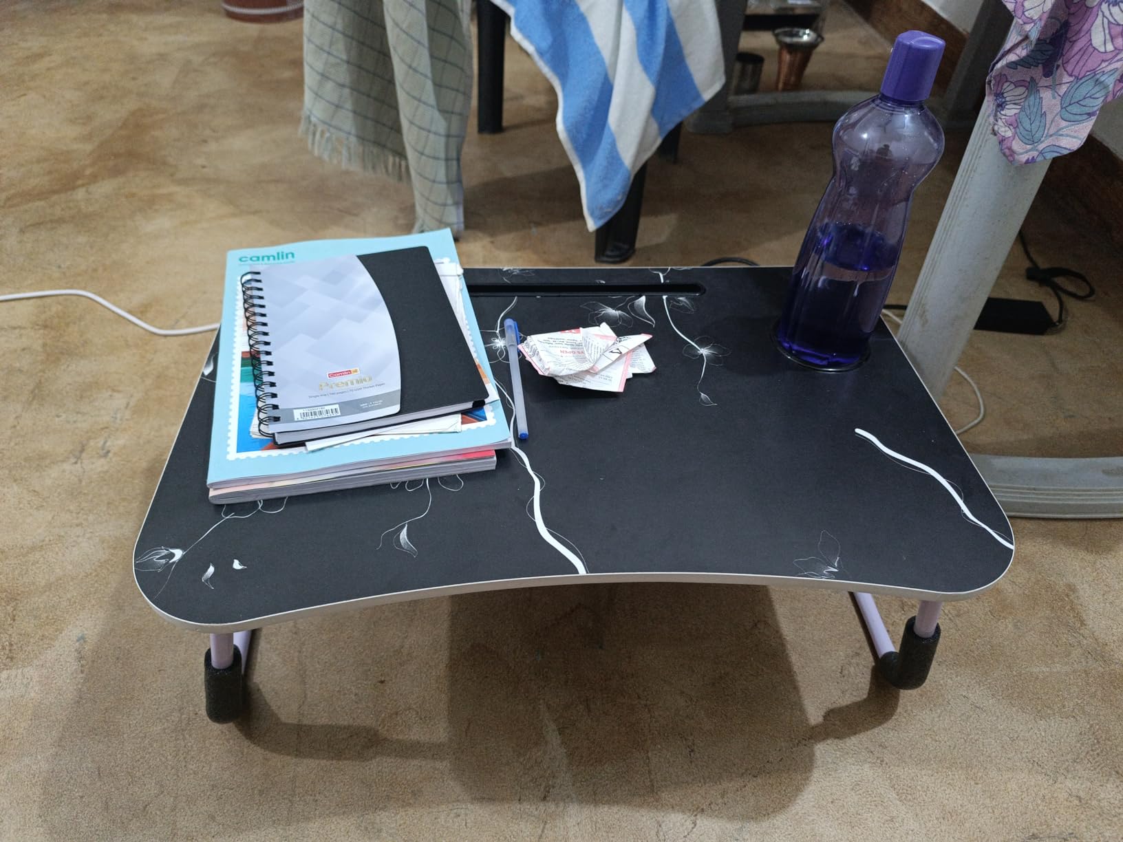 DRM Mart Palazzo Study Table/Bed Table/Foldable And Portable Wooden ...