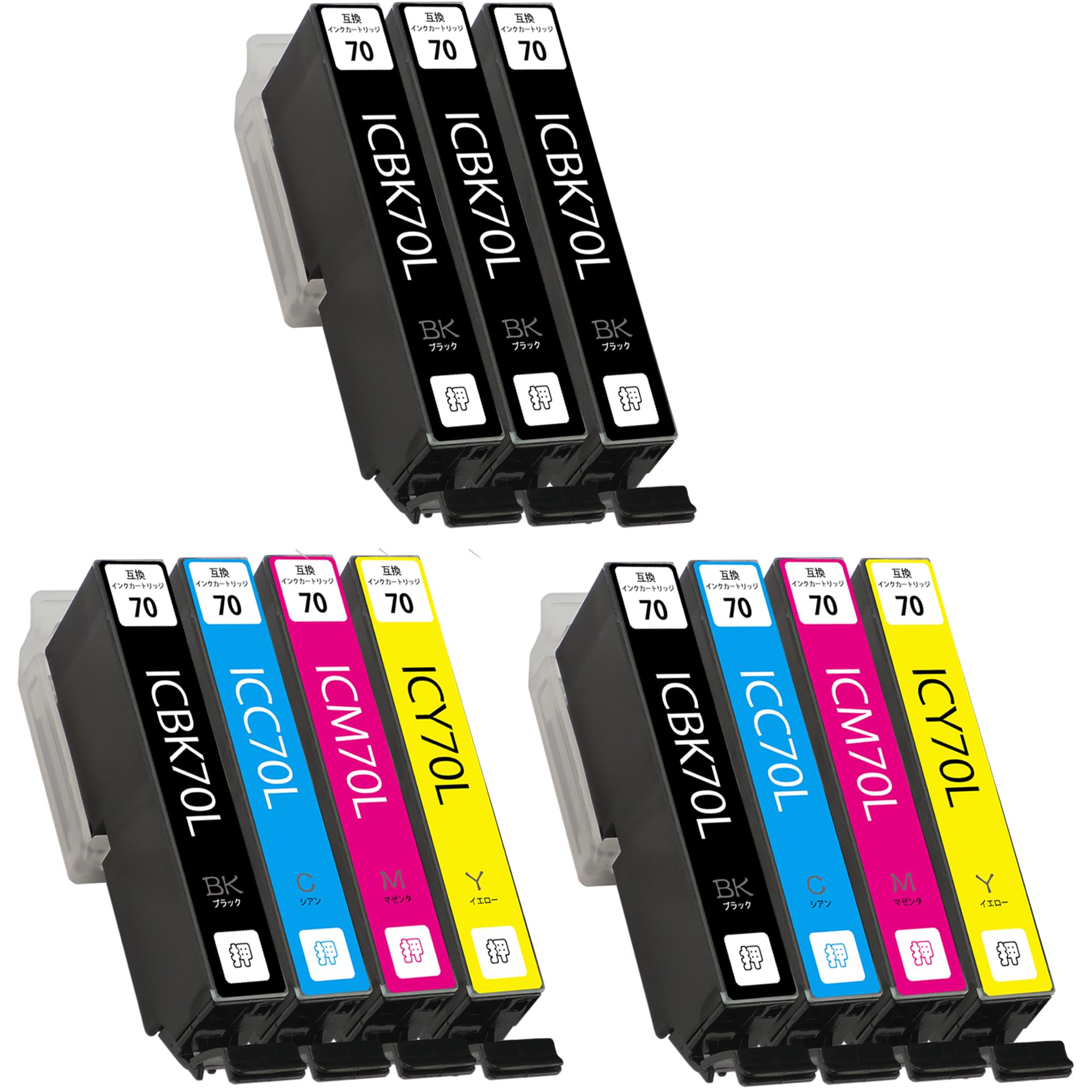 Amazon.co.jp: 【埼京企画】IC70L(5BK/2C/2M/2Y) (11本セット) さくらんぼ 互換インク (ICBK70L ...