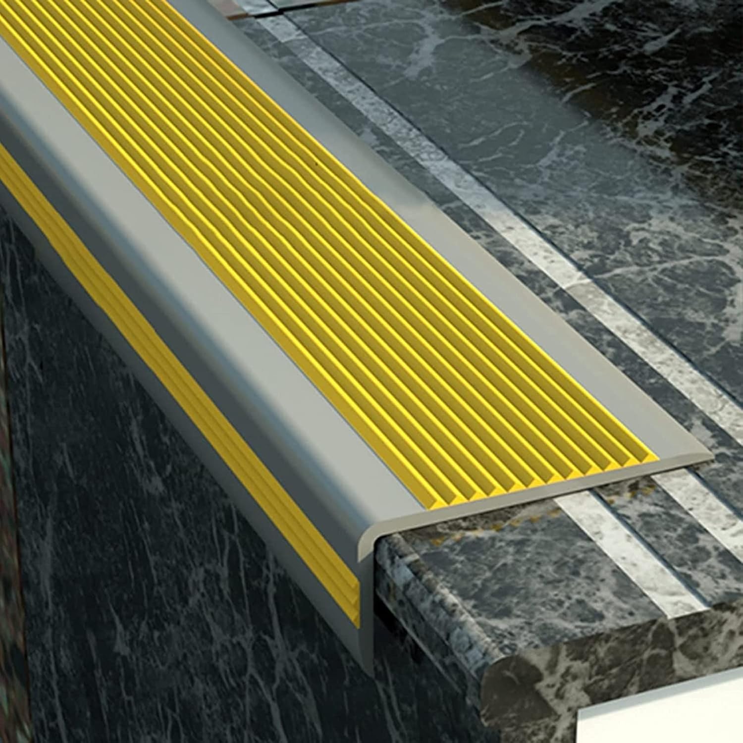 Amazon.com: HQSGDMN Stair Nosing Edge Trim L-Shaped Rubber Stair Edge ...