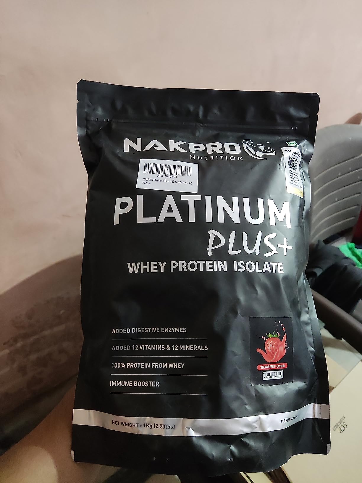 NAKPRO Platinum Plus+ Whey Protein Isolate with Digestive Enzymes | 28g ...