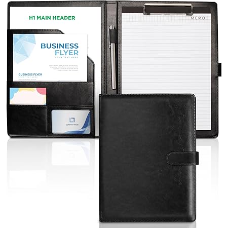 Amazon.com : Clipboard Folder Padfolio, Business/Resume Portfolio ...